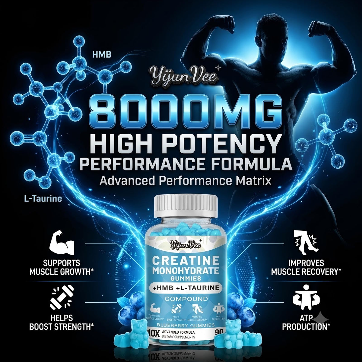 8000 mg creatine monohydrate benefits