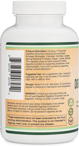 800mg enzyme blend for gas relief