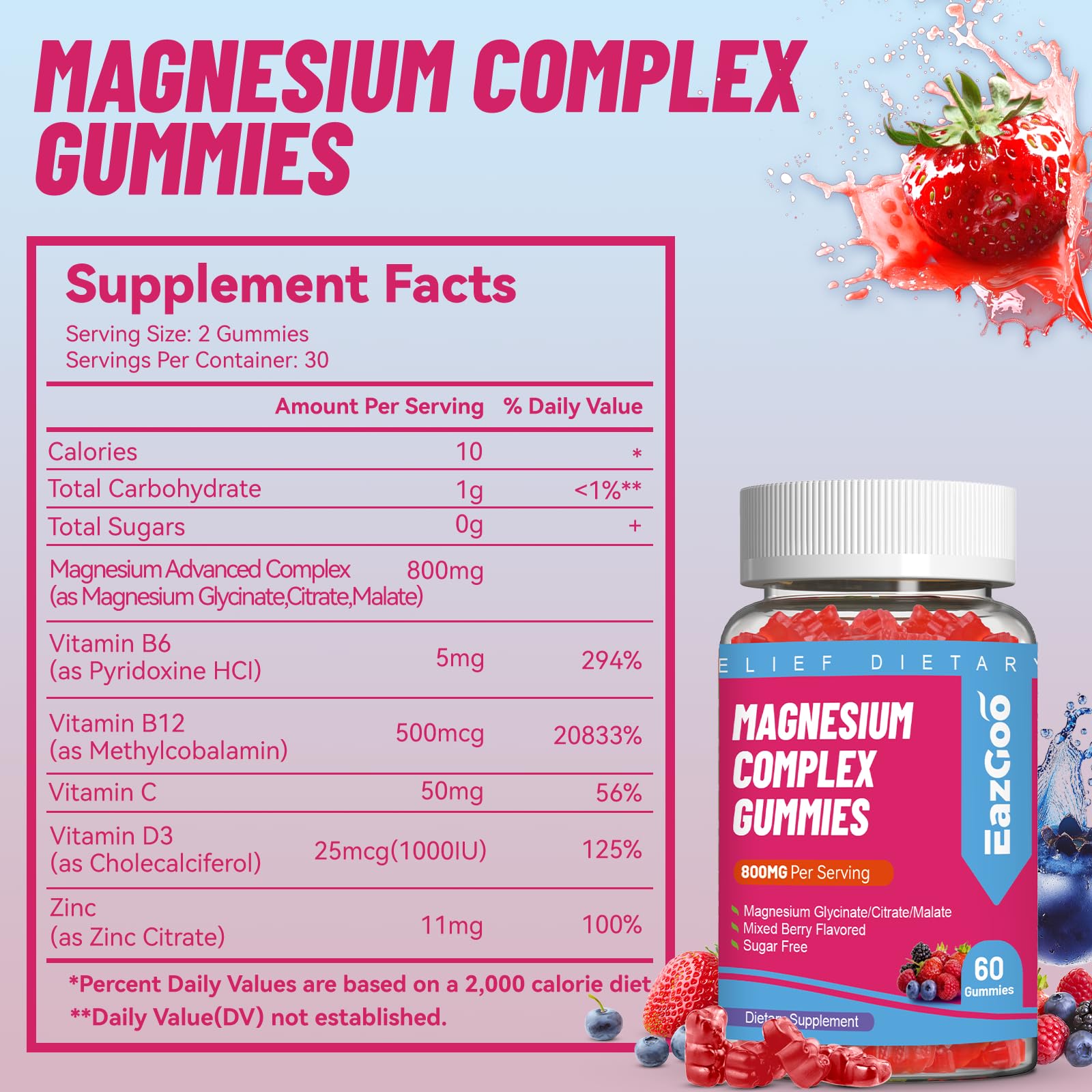 800mg magnesium complex for wellness