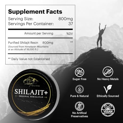 800mg shilajit resin for strength