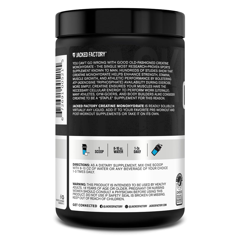 85 servings of pure creatine