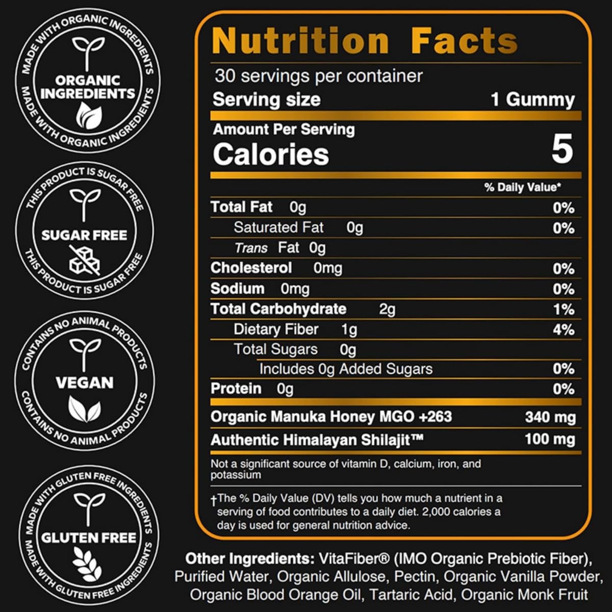85 trace minerals in shilajit gummies