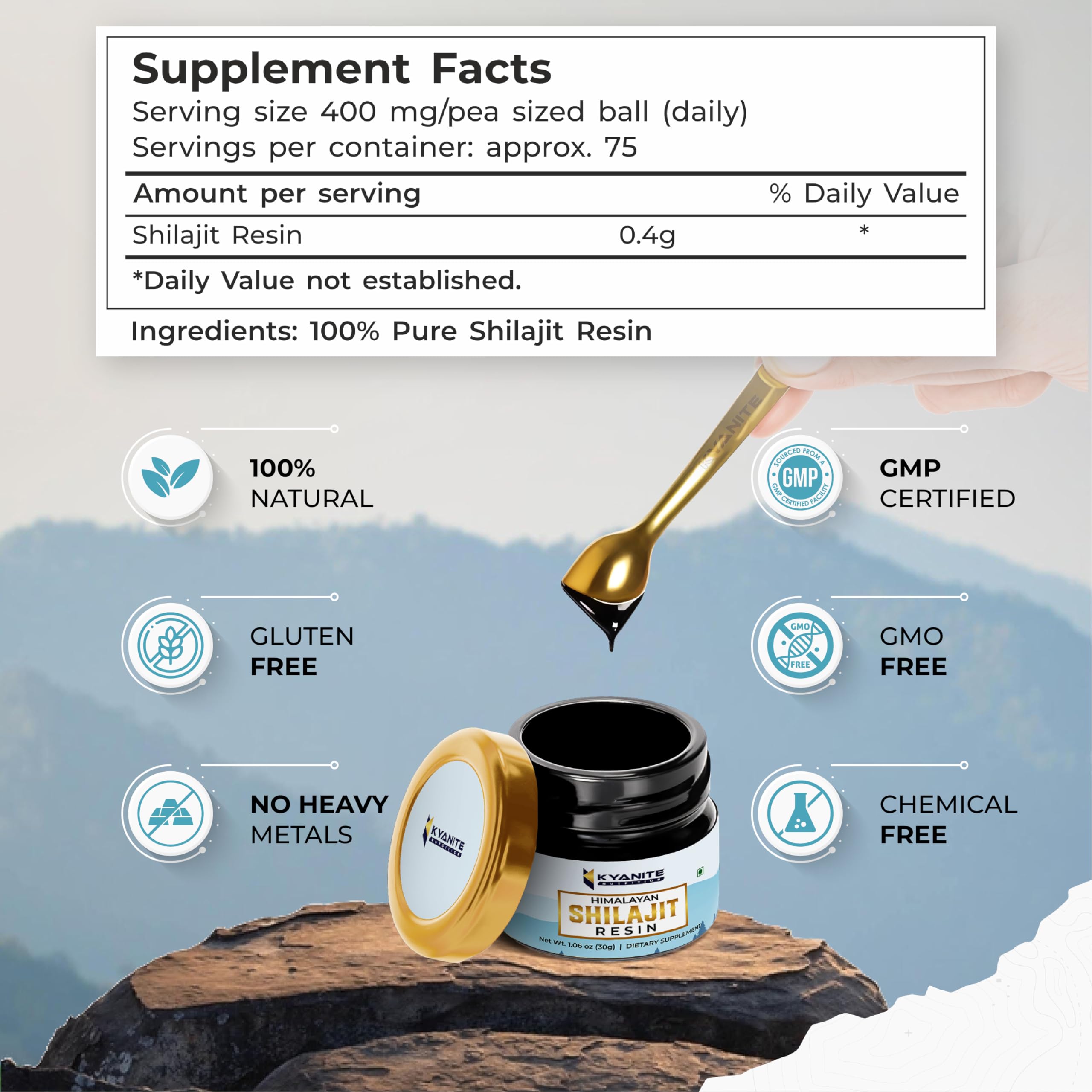 85+ trace minerals in shilajit