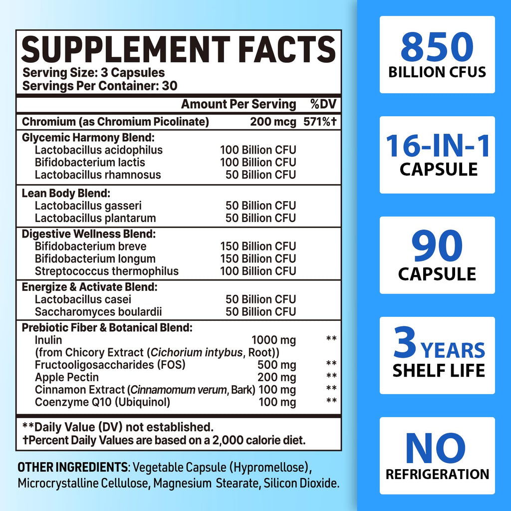 850 billion CFU men's probiotics