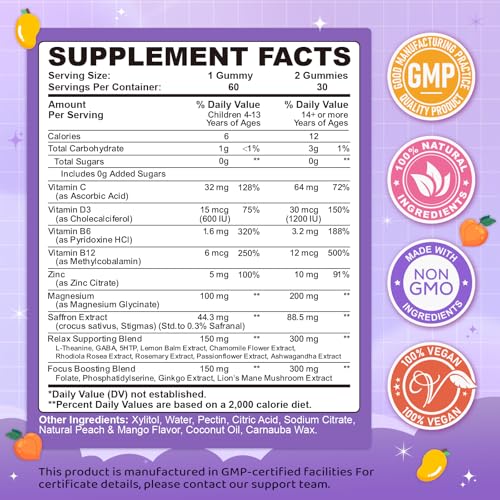 88.5 mg saffron multivitamins