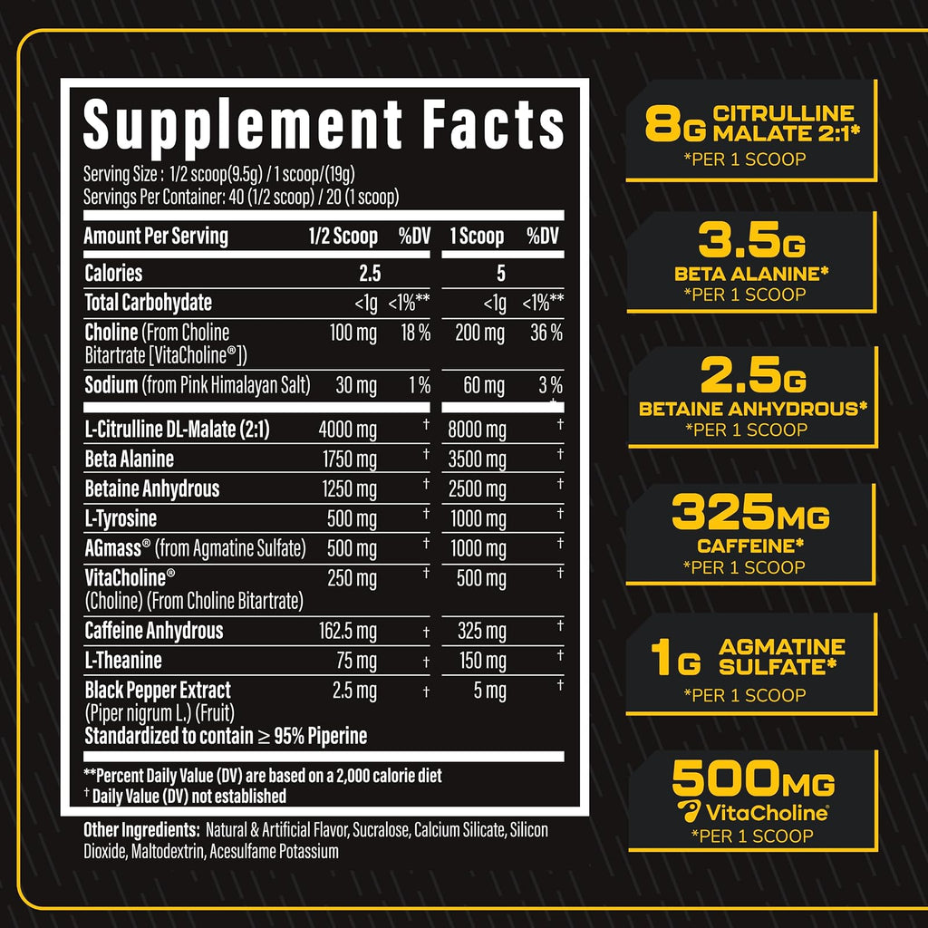 8g citrulline pre-workout powder