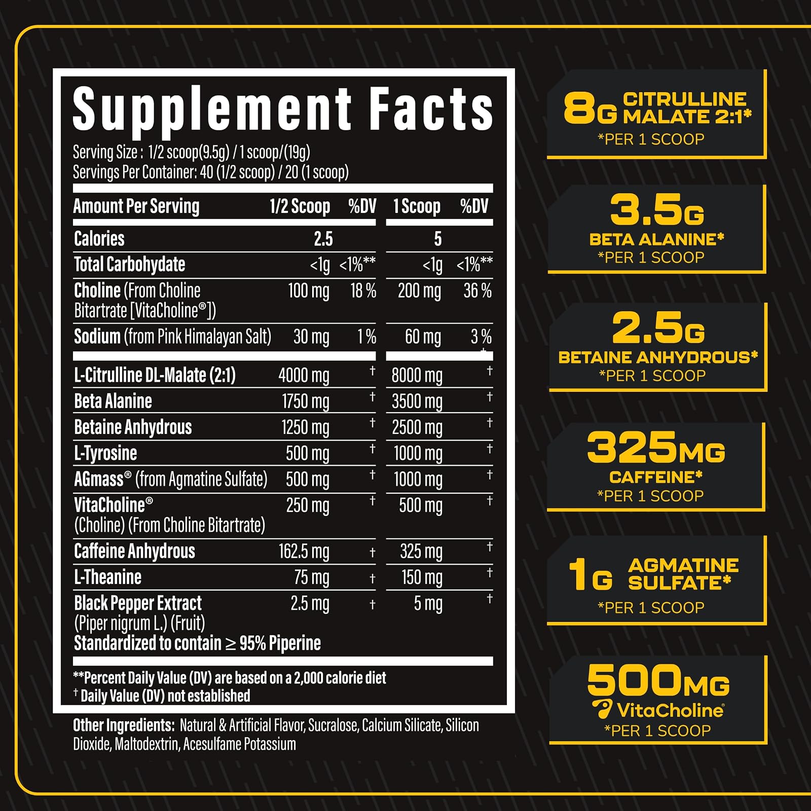 8g citrulline pre-workout powder