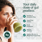 8g fiber greens powder for digestion