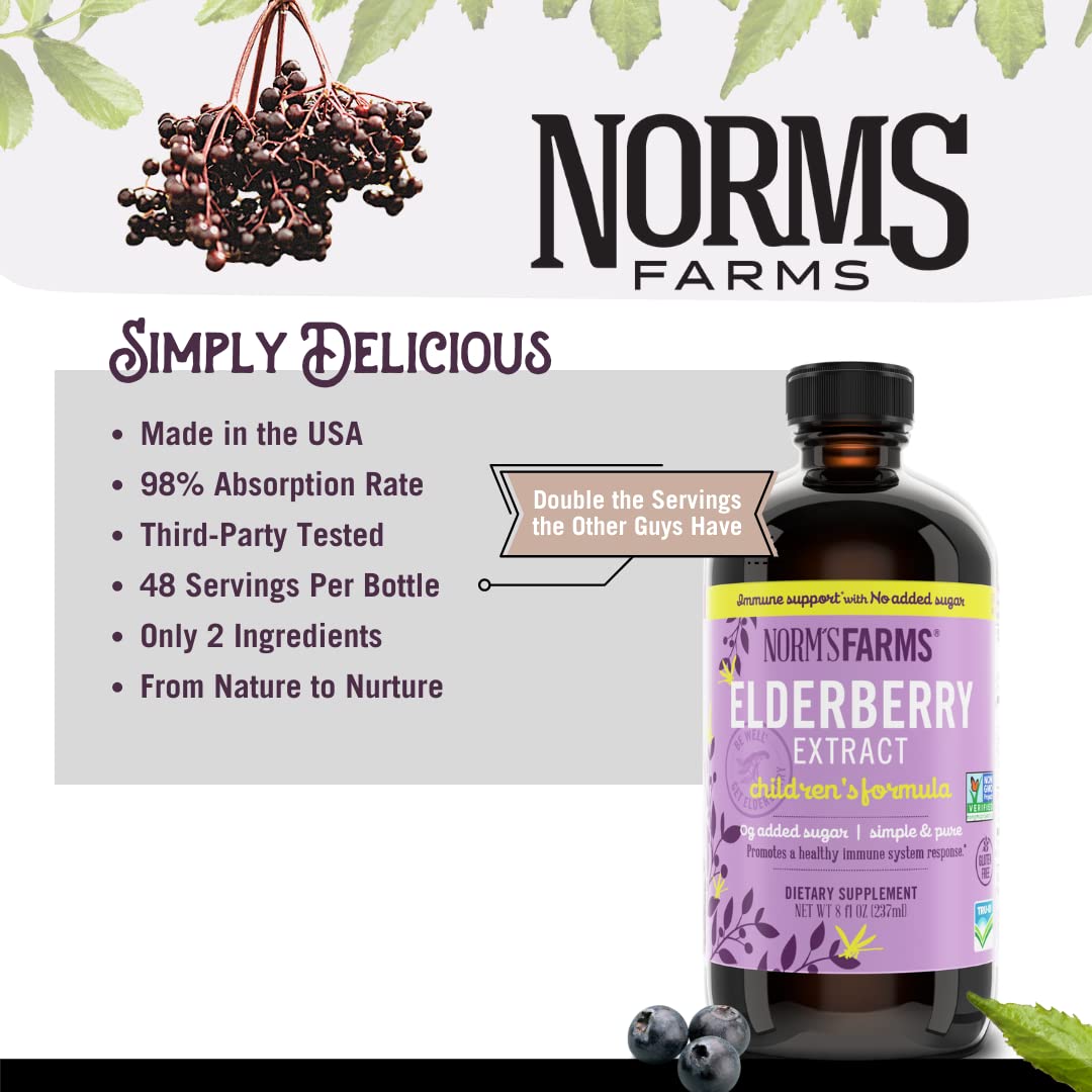8oz elderberry bottles for kids