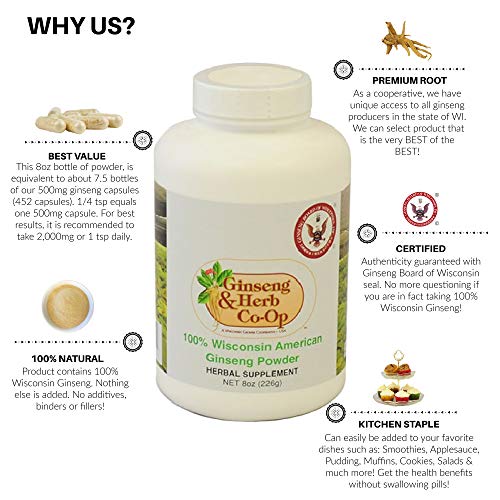 8oz ginseng resealable bottle
