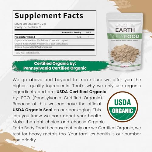 8oz organic sea moss nutrition
