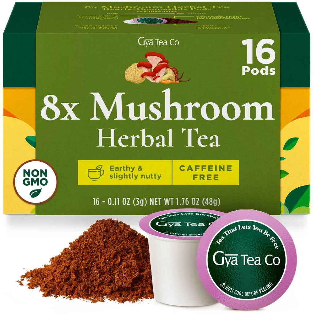 8X herbal tea caffeine free pods