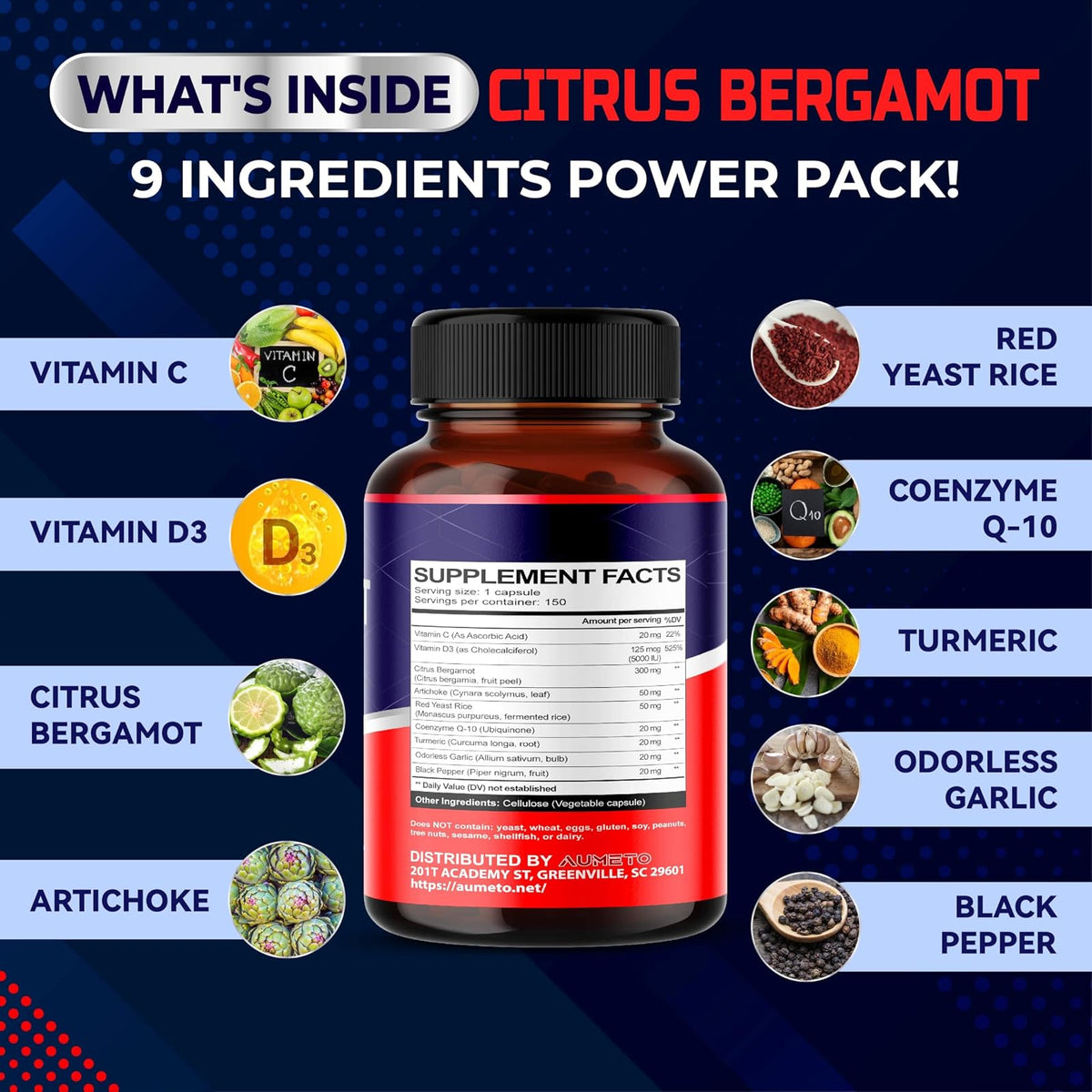 9-in-1 formula for cholesterol support