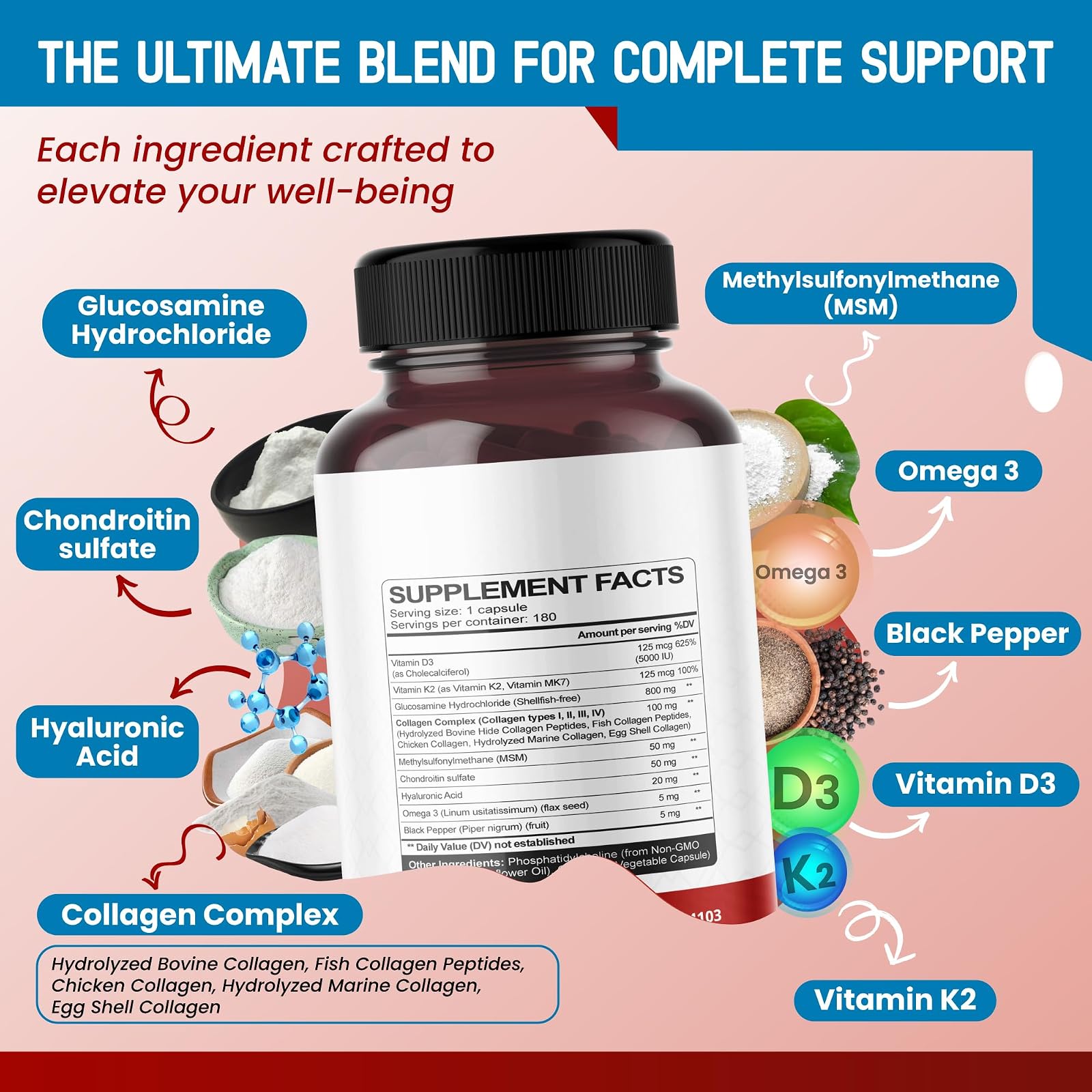 9-in-1 glucosamine for mobility support