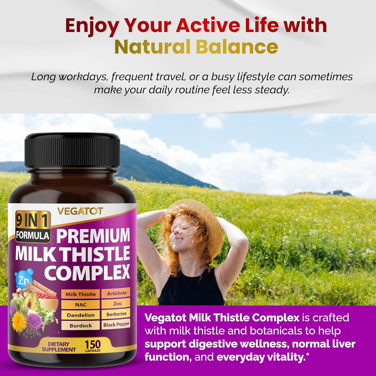 9-in-1 milk thistle formula for liver health
