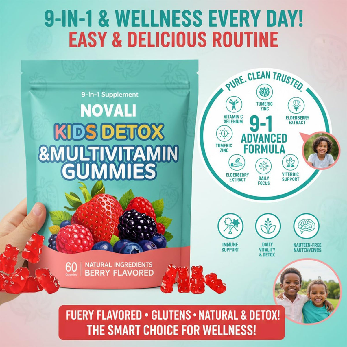 9 in 1 multivitamins for children
