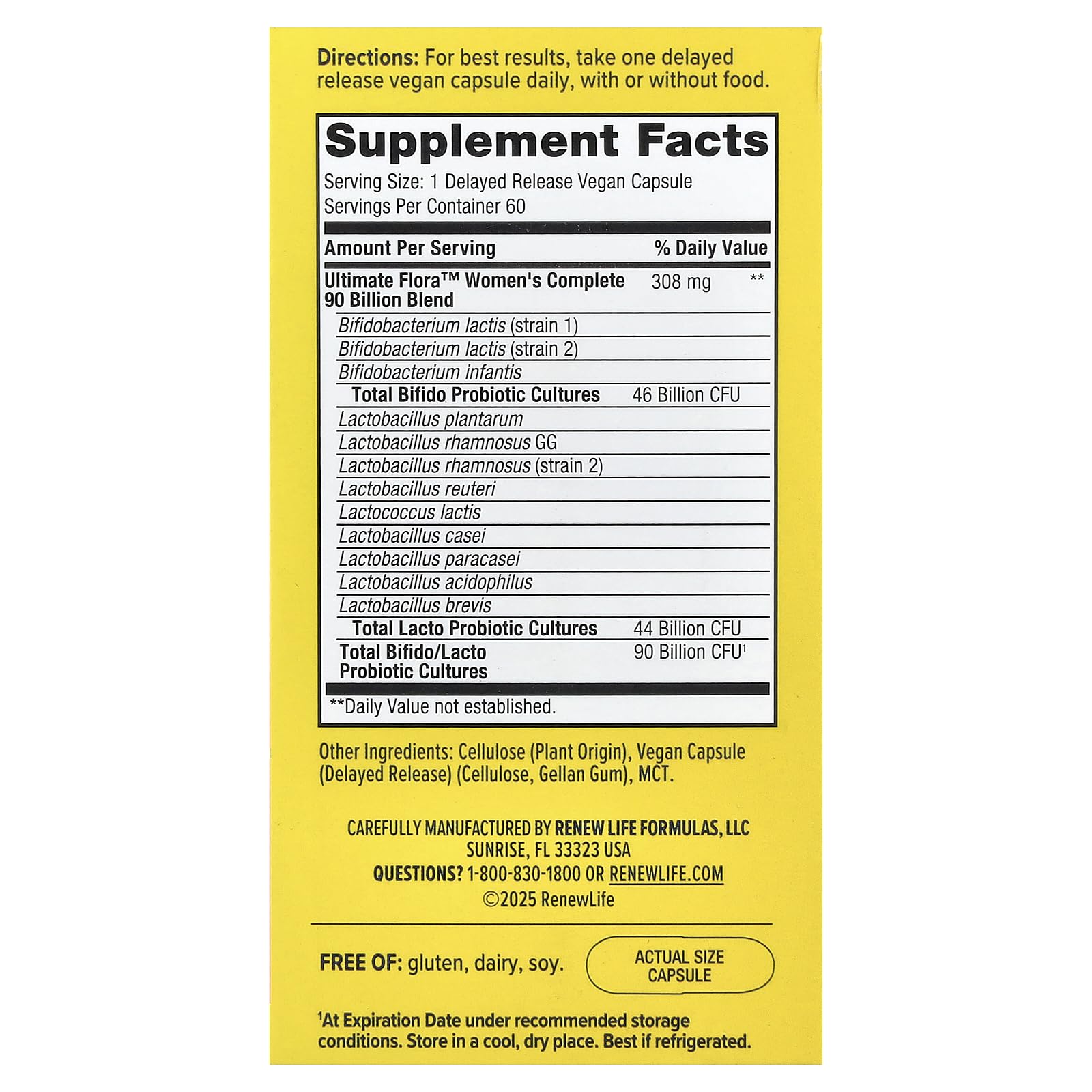 90 billion CFU digestive support