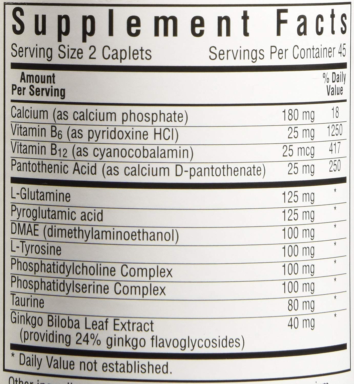 90 caplets for daily nutrition
