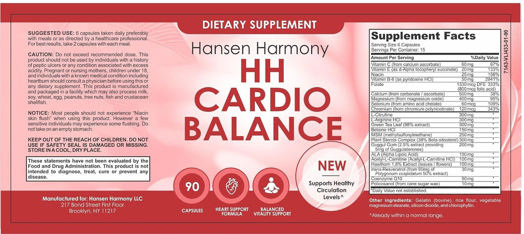 90 capsules for cardiovascular wellness