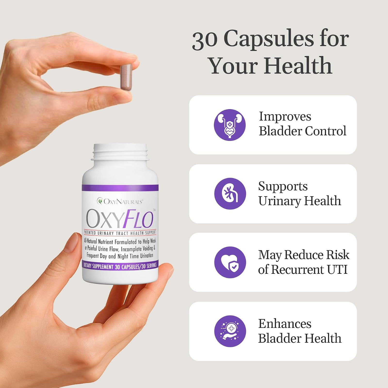 90 capsules for daily bladder care