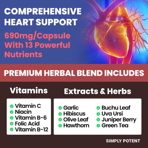 90 capsules for daily heart support