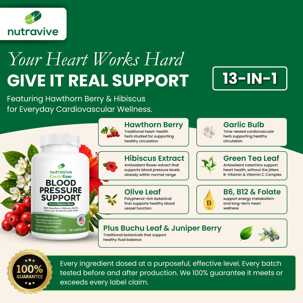 90 capsules for daily heart support