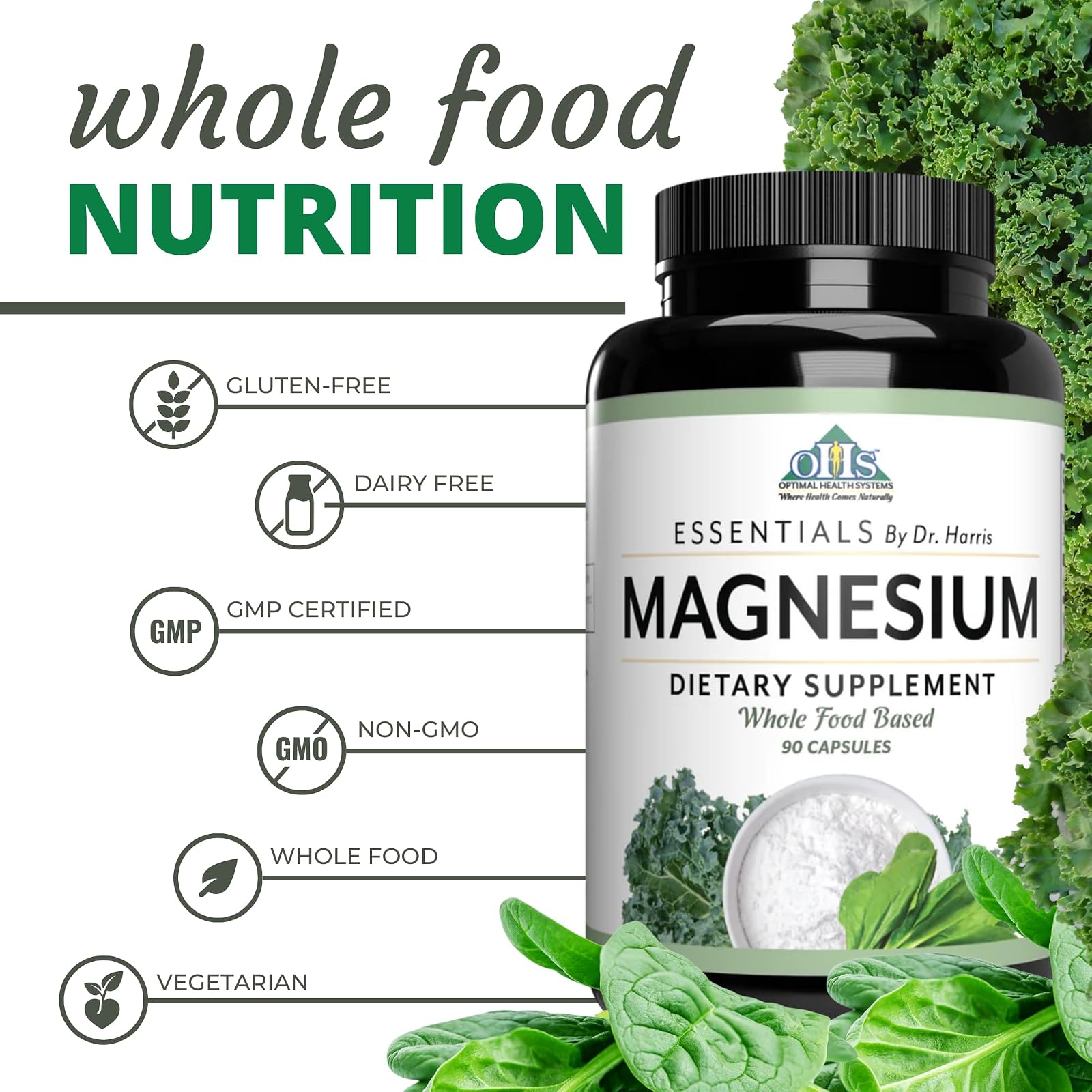 90 capsules for daily magnesium intake