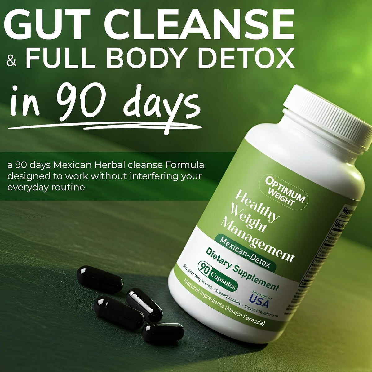 90 capsules for digestive support