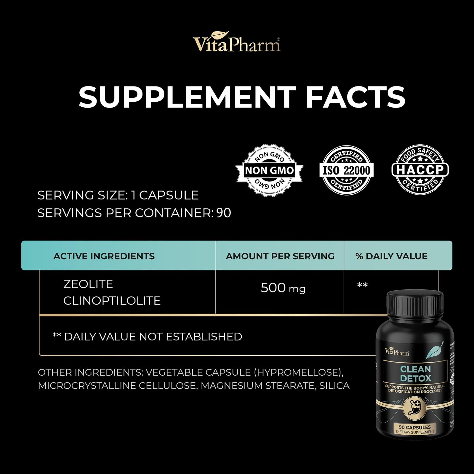 90 capsules for effective cleansing