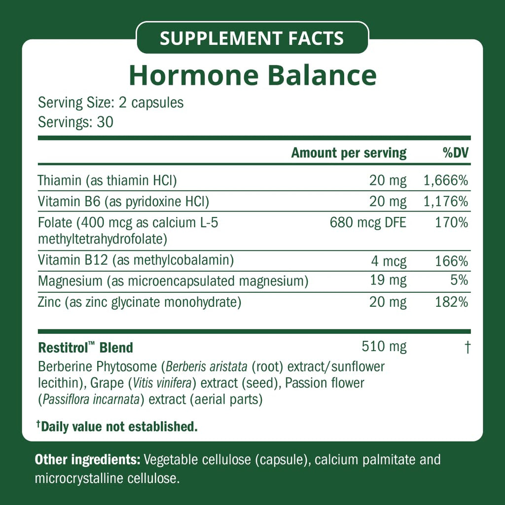 90 capsules for hormone balance and cleanse