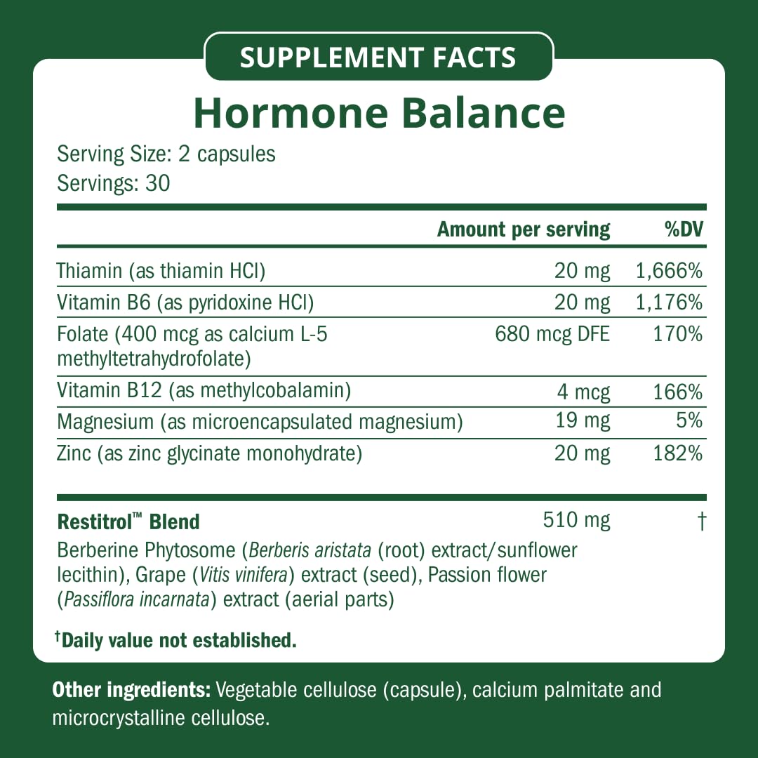 90 capsules for hormone balance and cleanse
