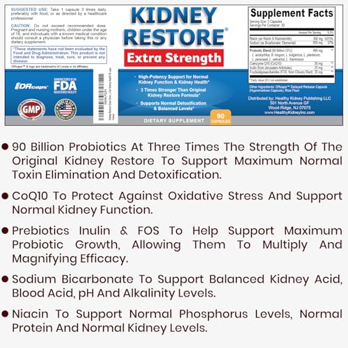 90 capsules for kidney health support
