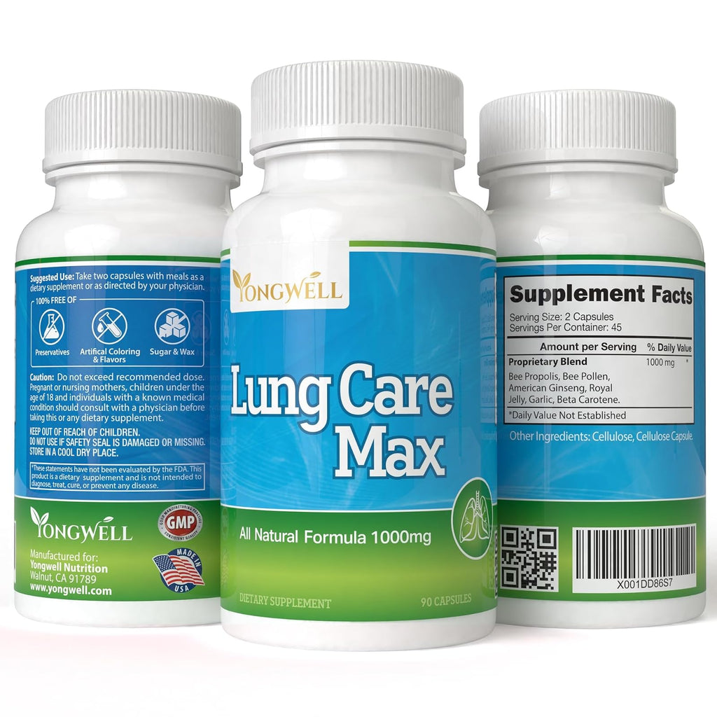 90 capsules for lung detox
