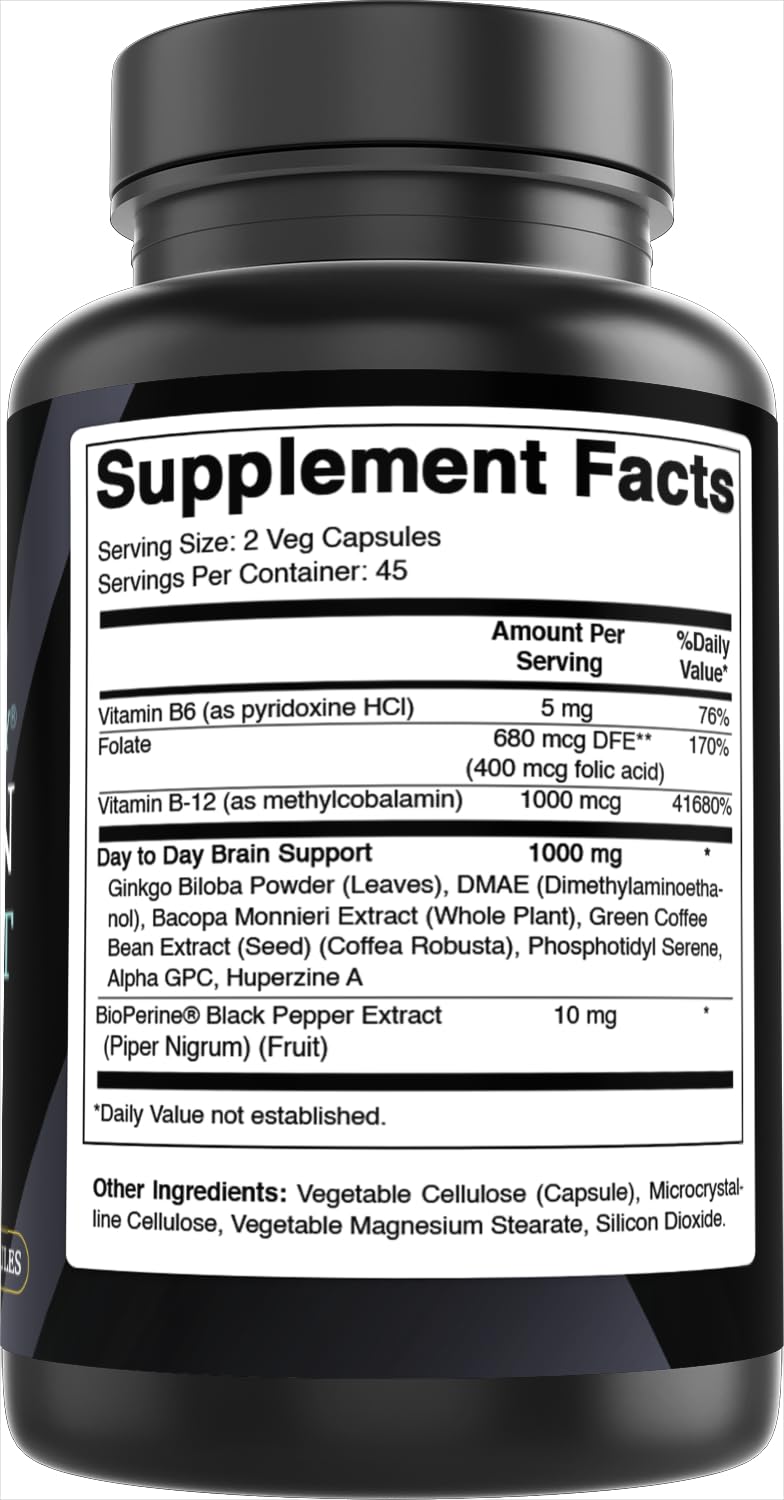 90 capsules for mental clarity