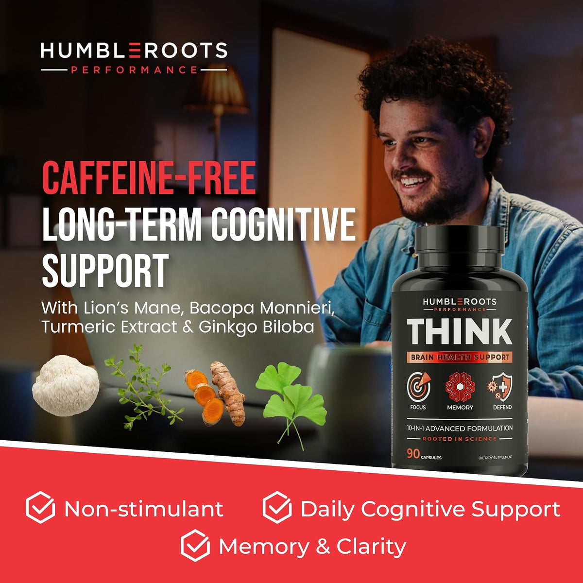 90 capsules for mental clarity