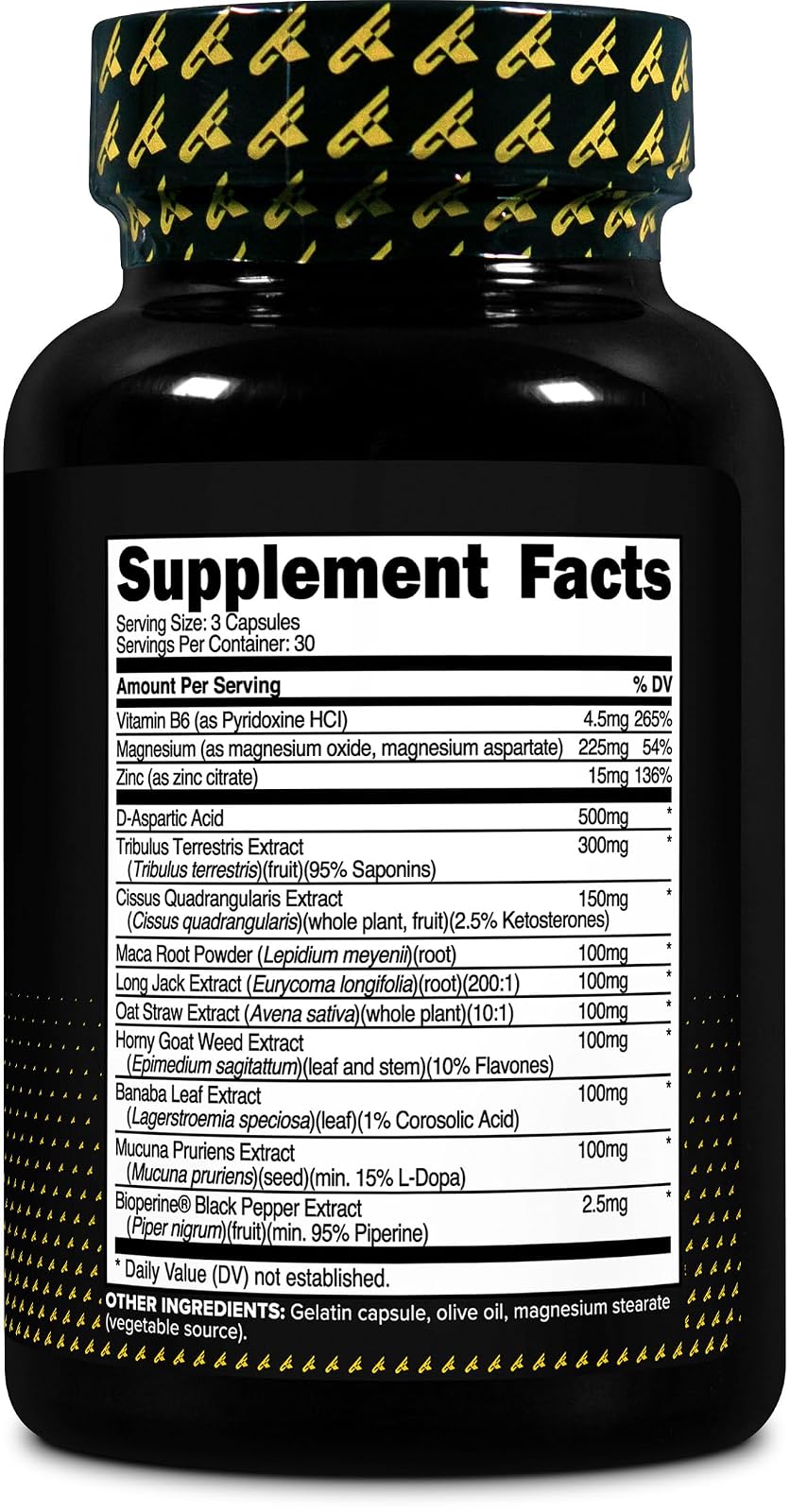 90 capsules for optimal testosterone support
