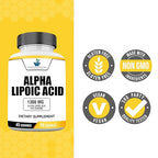 90 capsules of alpha lipoic acid