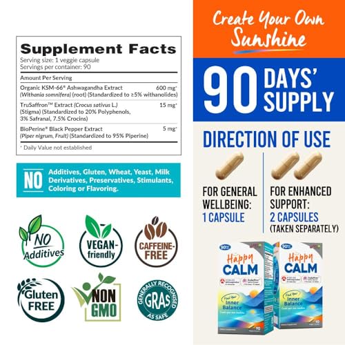 90 capsules of ashwagandha for wellness