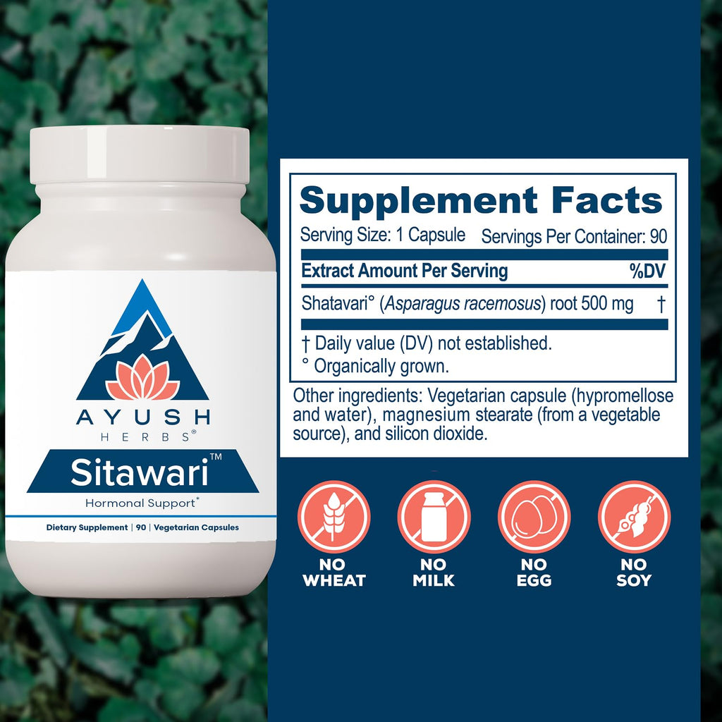 90 capsules of Ayush Shatavari
