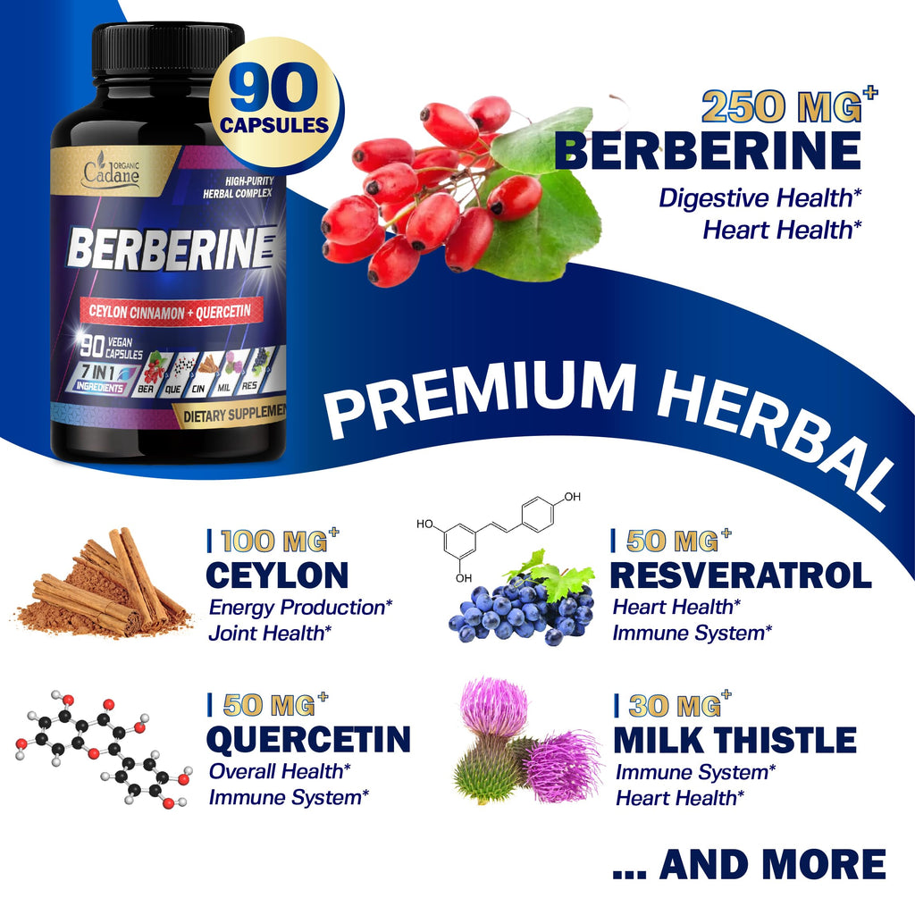 90 capsules of Berberine goodness