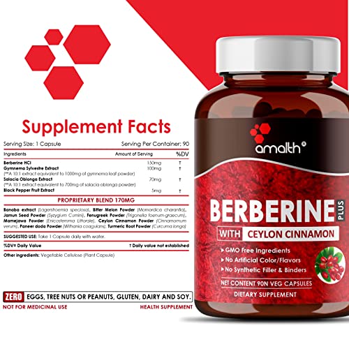 90 capsules of Berberine Plus benefits