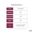 90 capsules of berberine supplement