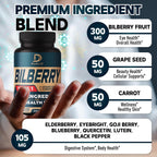 90 capsules of bilberry extract