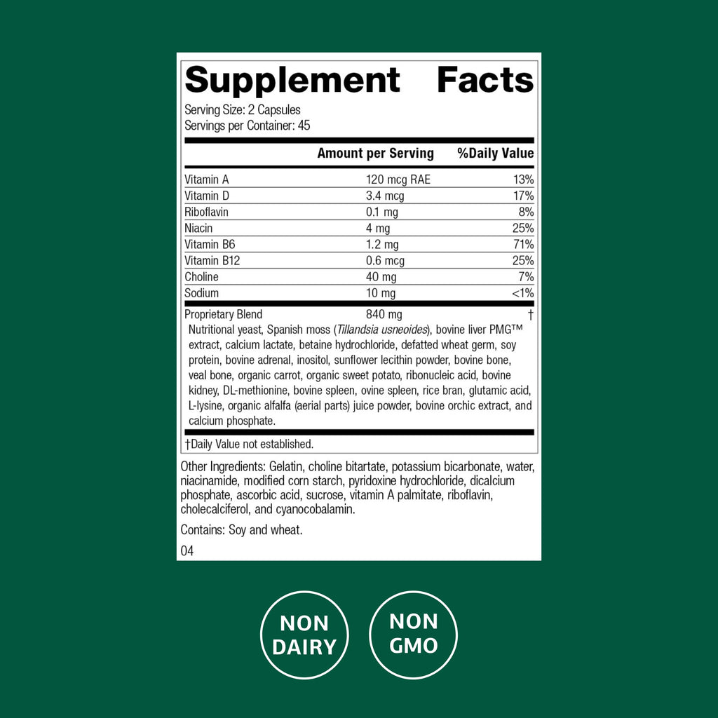 90 capsules of blended nutrients
