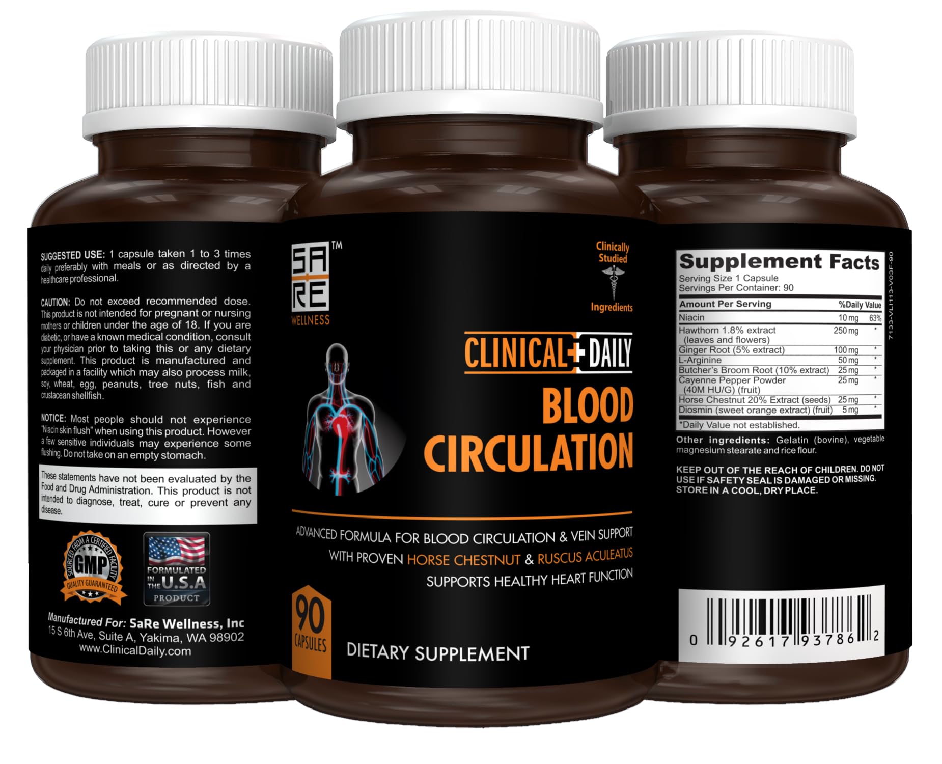 90 capsules of blood circulation support