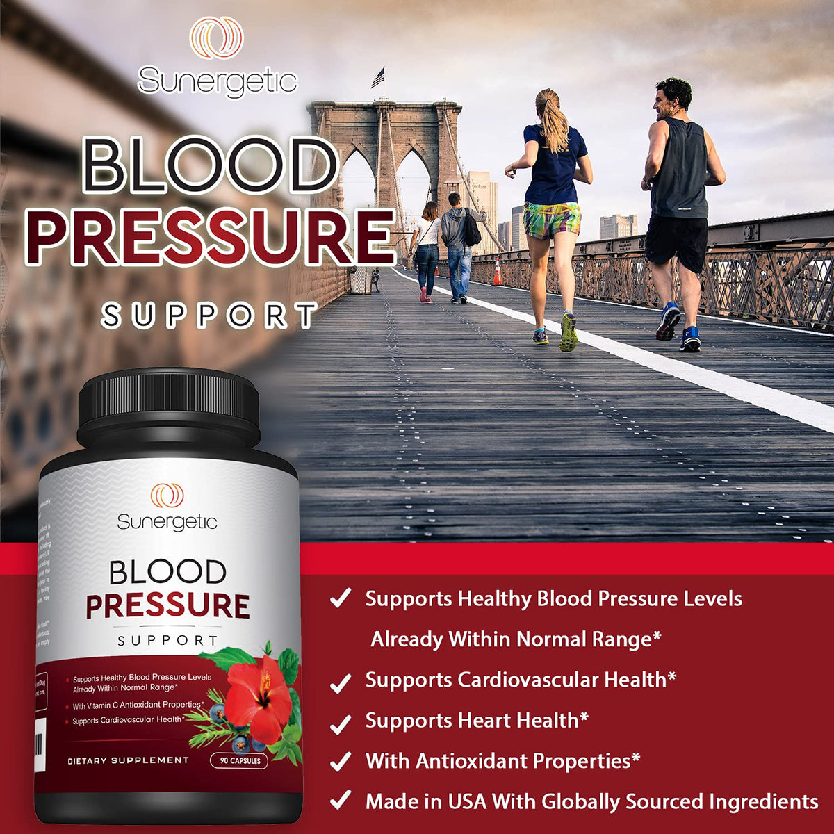 90 capsules of blood pressure support