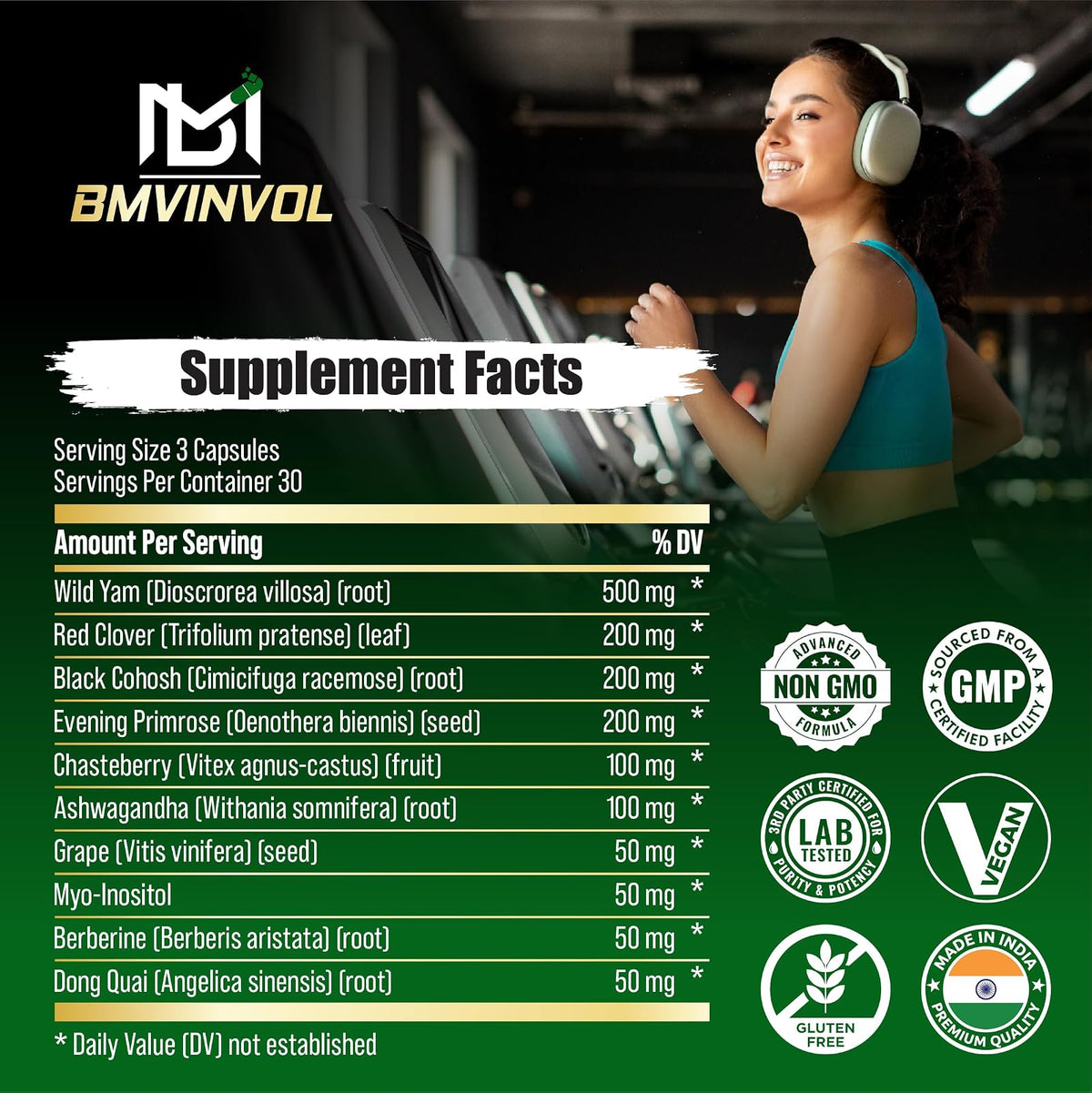 90 capsules of BMVINVOL Wild Yam extract