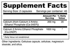 90 capsules of calcium AEP