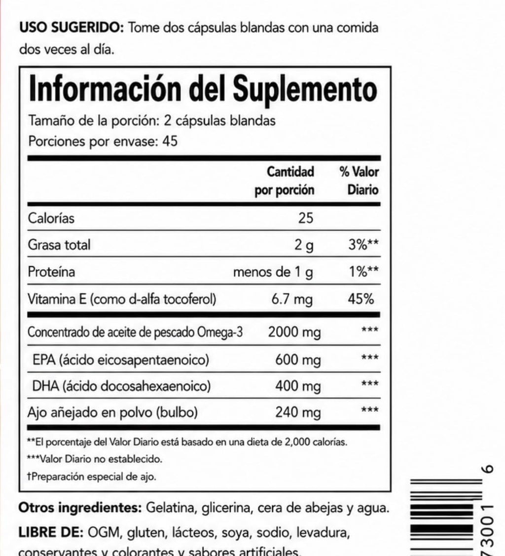 90 capsules of Cardio Vital Omega 3