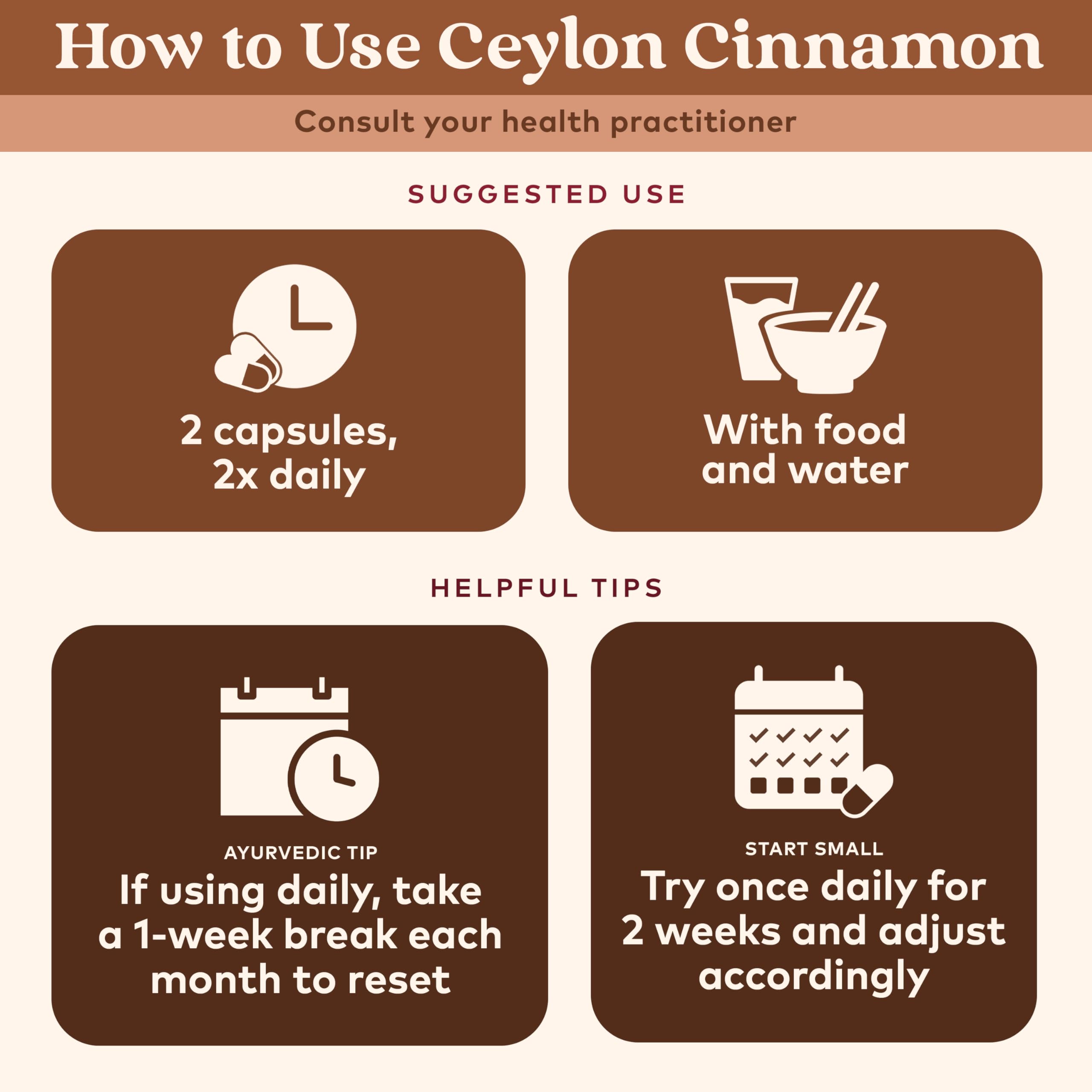 90 capsules of ceylon cinnamon
